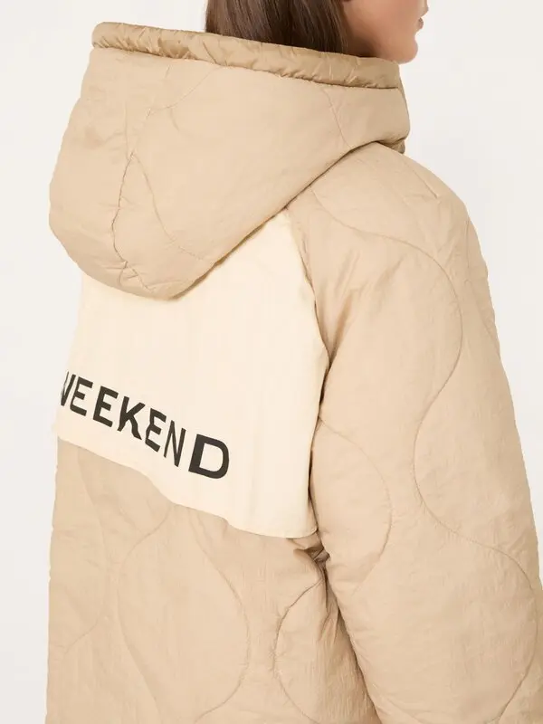 Max Mara Reversible Midi Parka In Water-repellent Plain-weave Fabric