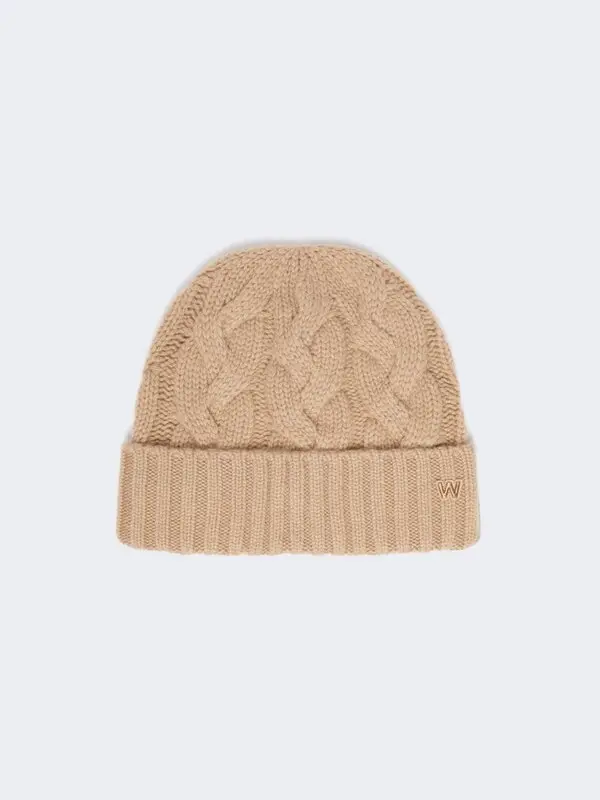 Max Mara Cashmere Beanie Hat - Camel