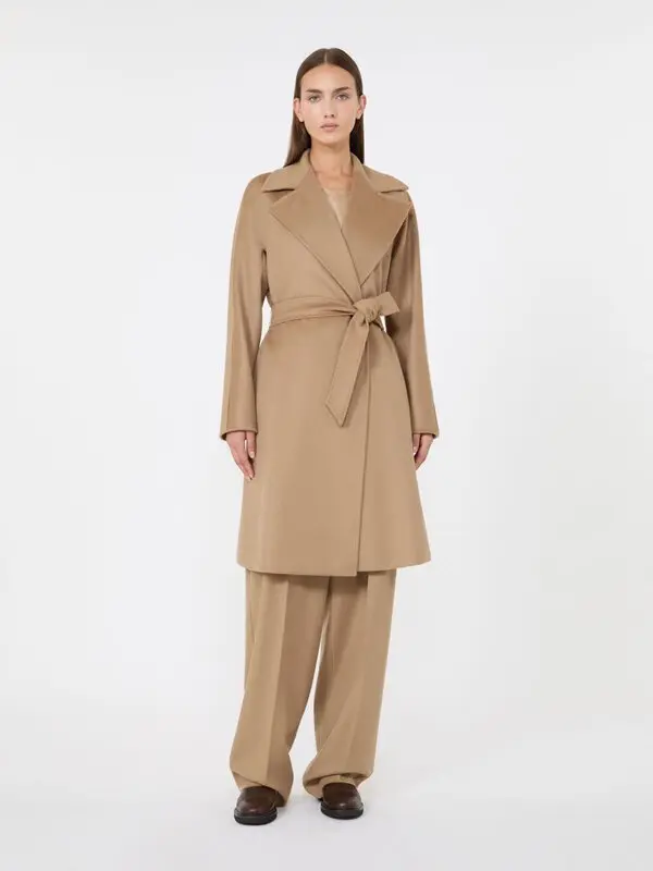 Max Mara Wool Broadcloth Robe Coat