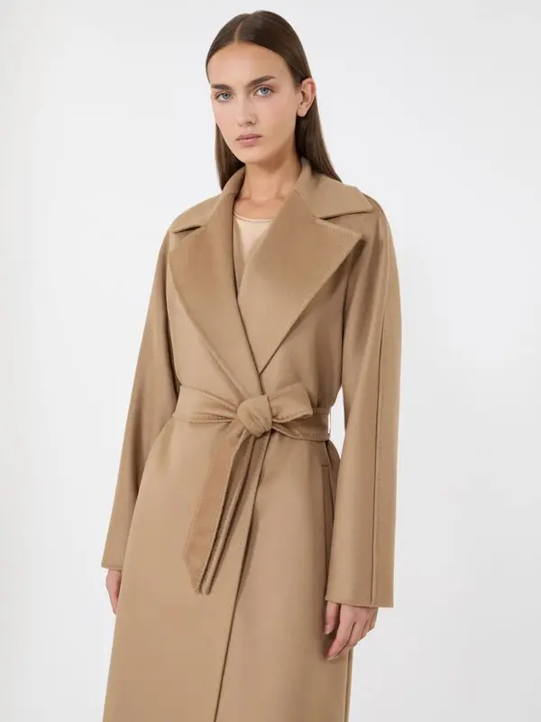 Max Mara Wool Broadcloth Robe Coat