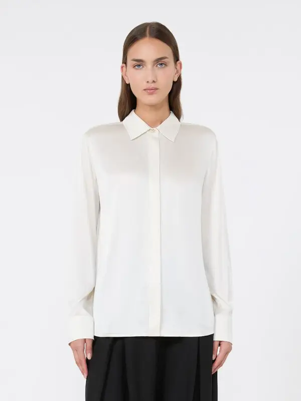 Max Mara Mannish Satin Shirt