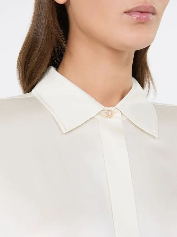 Max Mara Mannish Satin Shirt
