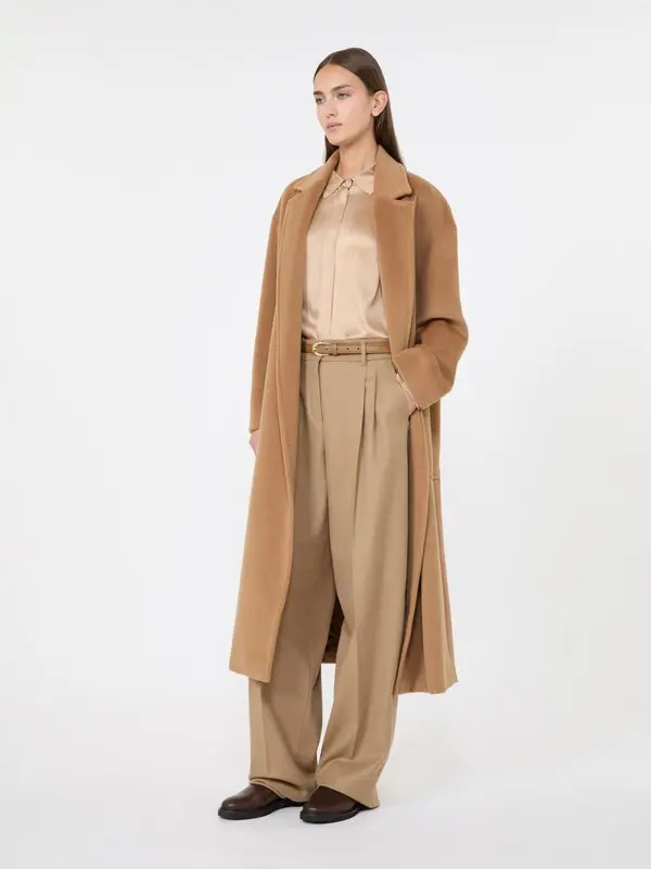 Max Mara Mannish Silk Satin Shirt