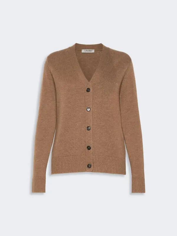Max Mara Mannish Wool Yarn Cardigan