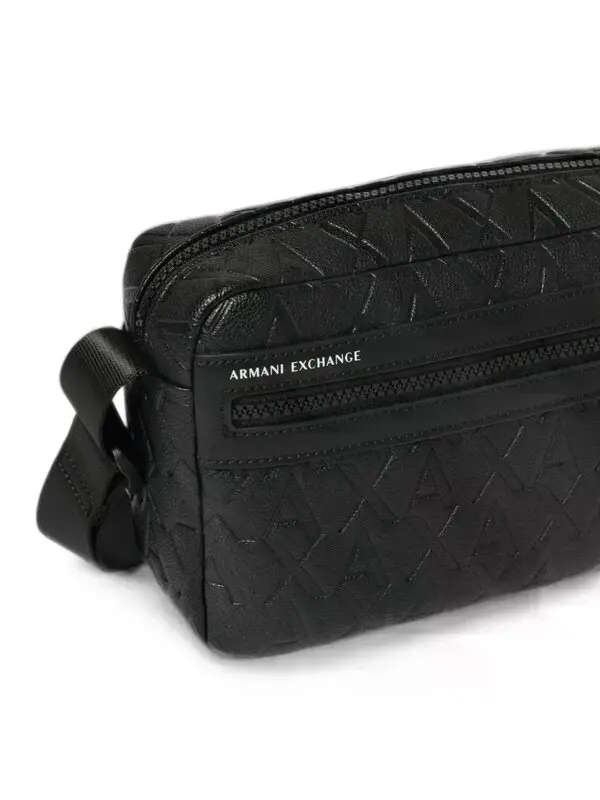Armani Exchange Logo-embossed Messenger Bag