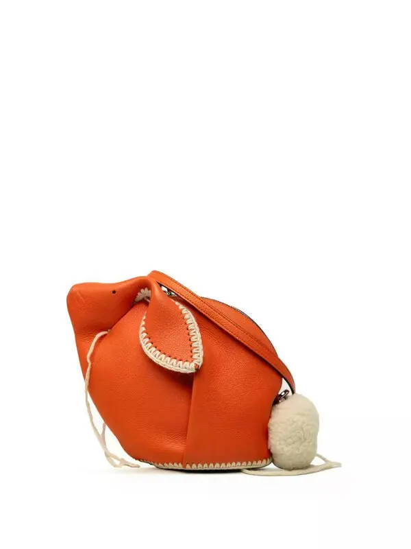 Loewe 2018 Mini Calfskin Stitched Bunny Crossbody Bag