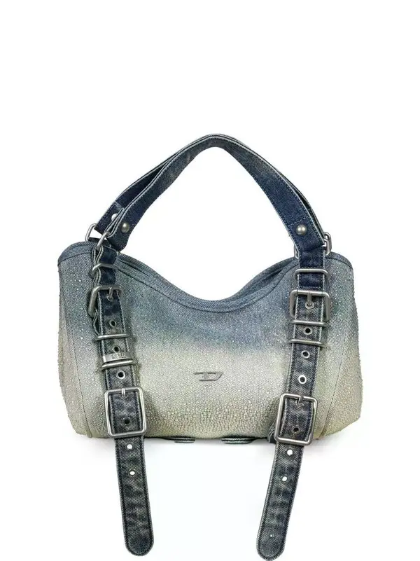 DIESEL® D-one-small Top-handle Bag In Crystal Solarised Denim - Neutrals