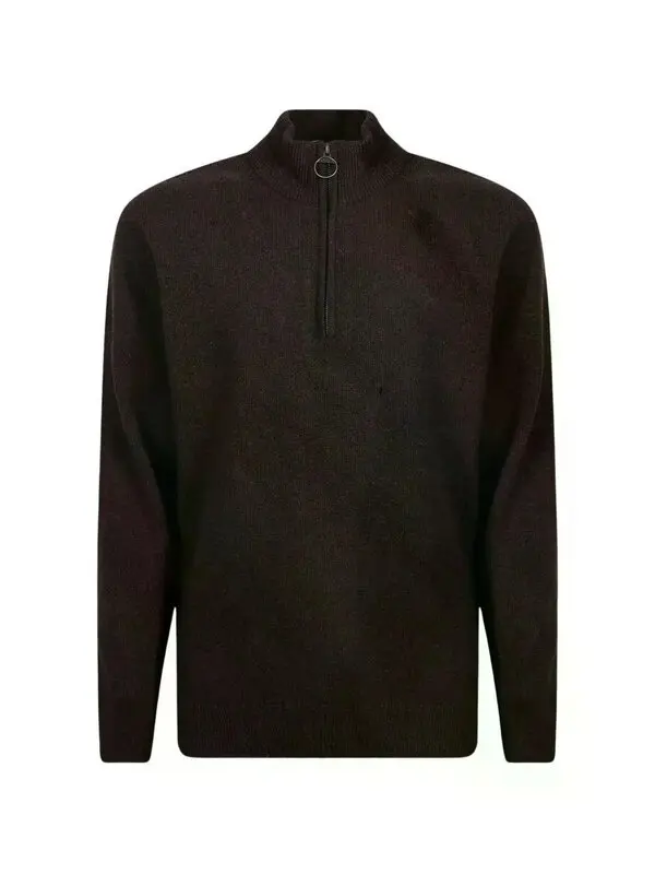 Barbour Tartan-patchwork Quarter-zip Sweater