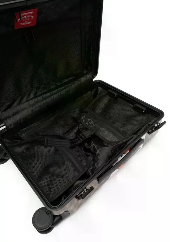 SPRAYGROUND Shark Mouth Check-pattern Suitcase