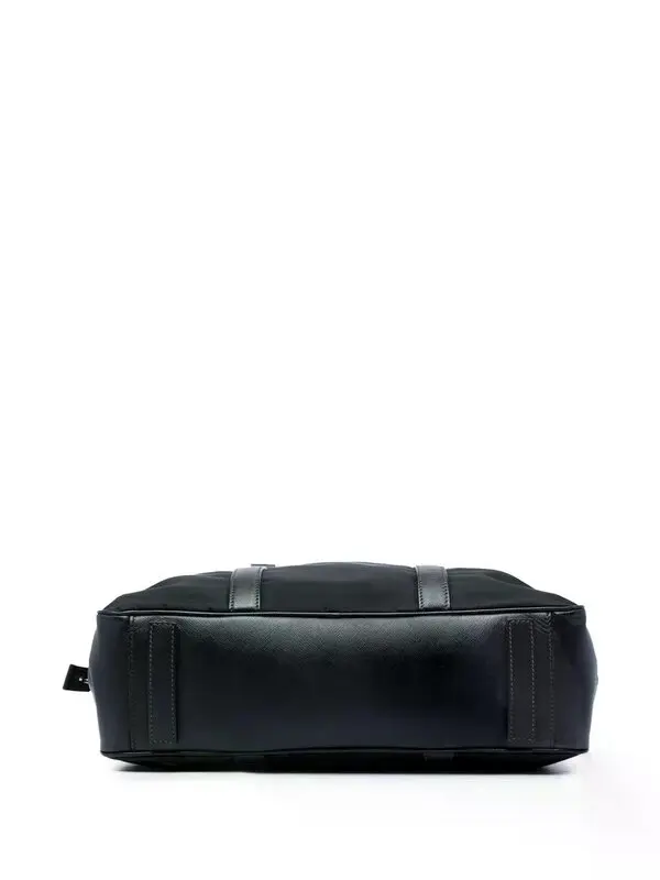 Prada 2013-2026 Saffiano Trimmed Tessuto Business Bag