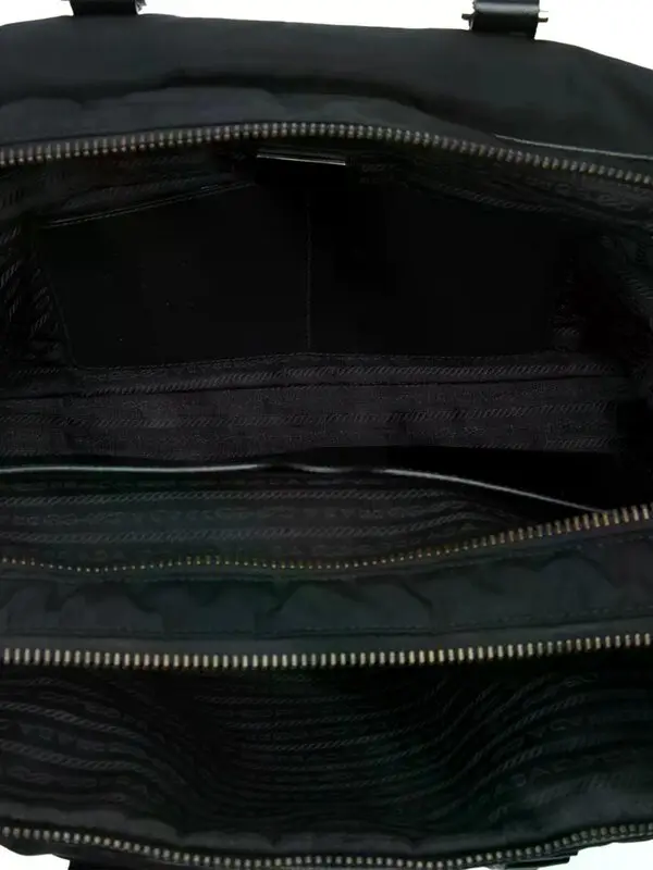 Prada 2013-2026 Saffiano Trimmed Tessuto Business Bag