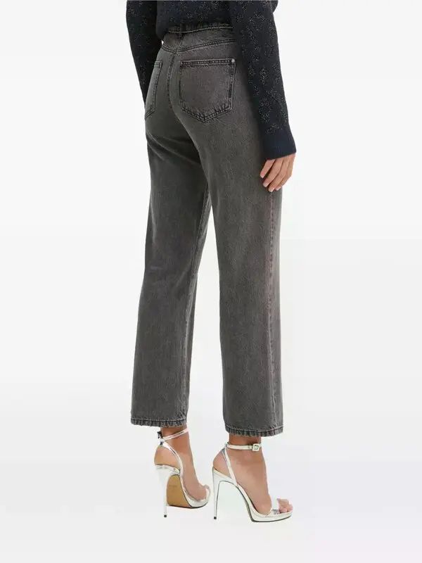 MORGAN Rhinestone-embellished Straight-leg Jeans