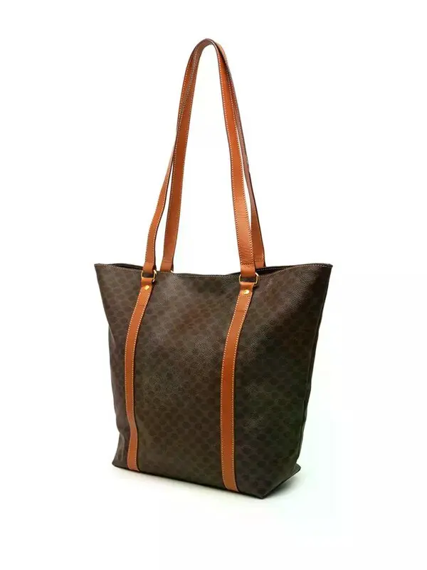 Celine 20th Century Macadam Coated Canvas Tote Bag