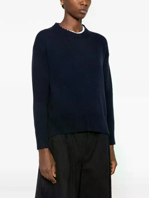BASE MILANO Ribbed-trim Crew-neck Sweater