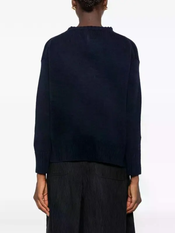 BASE MILANO Ribbed-trim Crew-neck Sweater
