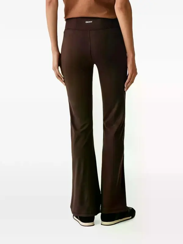 Dkny Logo-print Flared Trousers