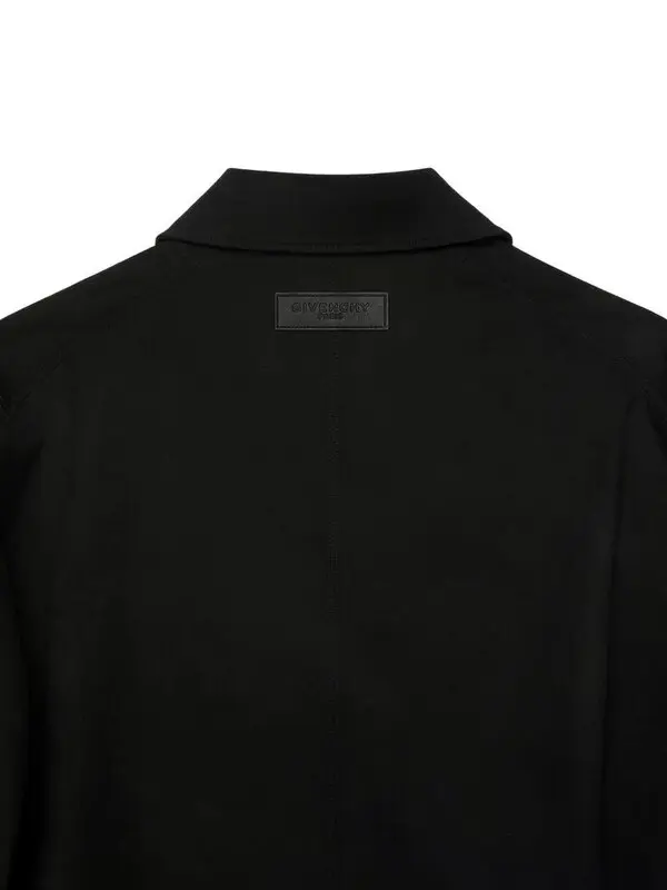 Givenchy Couture Seam Overshirt In Cotton With Checked Reverse
