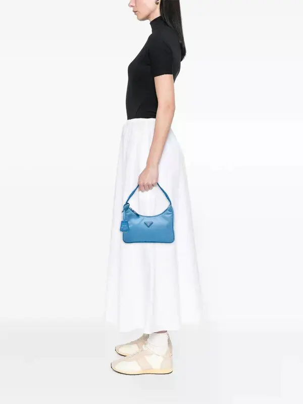 Prada 2019-2026 Mini Tessuto Re Edition 2000 Shoulder Bag - Blue