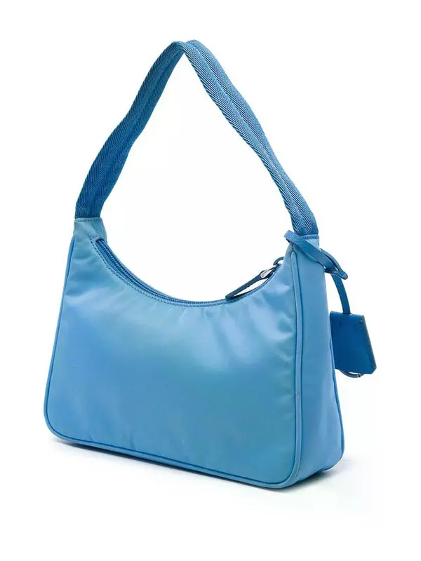 Prada 2019-2026 Mini Tessuto Re Edition 2000 Shoulder Bag - Blue