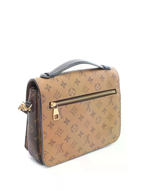 LOUIS VUITTON 2021-2026 Monogram Reverse Pochette Metis Satchel - Brown