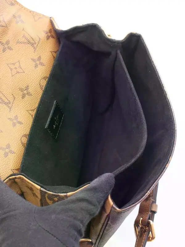 LOUIS VUITTON 2021-2026 Monogram Reverse Pochette Metis Satchel - Brown