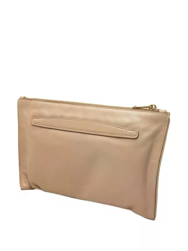 Miu Miu 2010-2026 Studded Leather Zip Clutch Bag