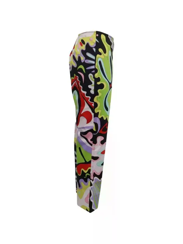 Emilio Pucci Abstract-print Trousers