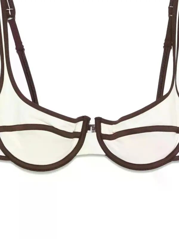 MC2 SAINT BARTH Naomi Contrast-trim Underwired Bikini