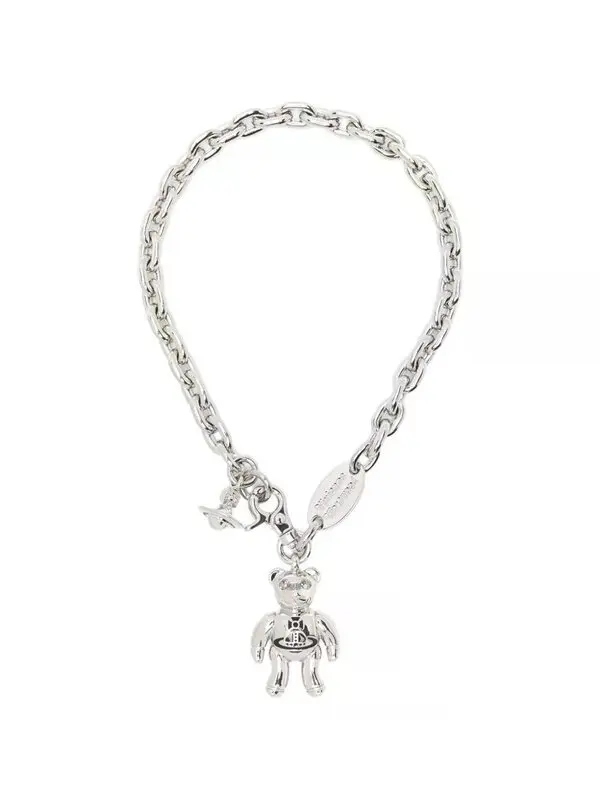 VIVIENNE WESTWOOD Teddy-bear Necklace - Silver