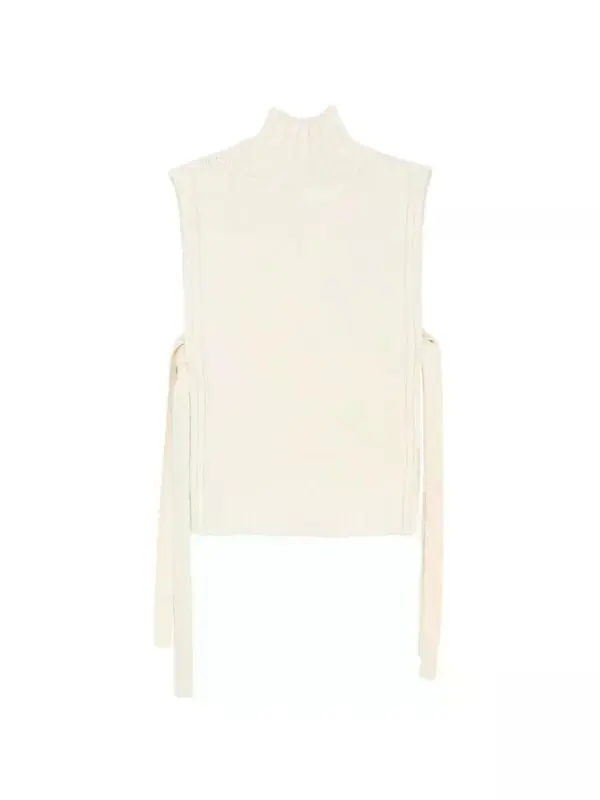 Soeur High-neck Side-tie Sweater - Neutrals