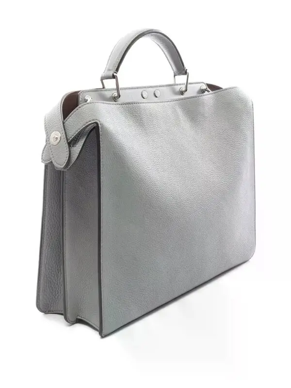 Fendi 2010-2026 Medium Leather Peekaboo Iseeu Handbag - Blue