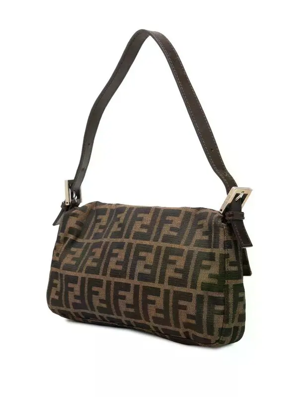 Fendi 1997-2010 Zucca Canvas Baguette Shoulder Bag