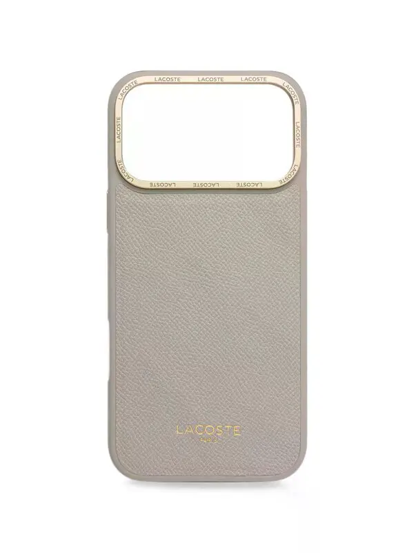 Lacoste Logo-engraved Pebbled-effect Iphone Case