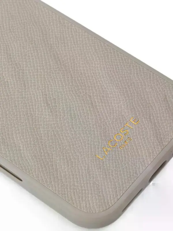 Lacoste Logo-engraved Pebbled-effect Iphone Case