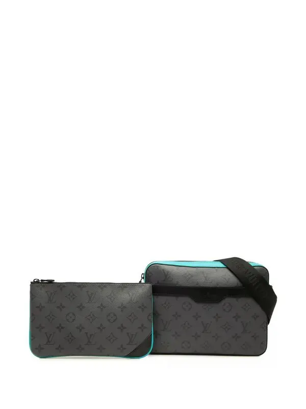 LOUIS VUITTON 2021-2026 Monogram Eclipse Trio Messenger Crossbody Bag