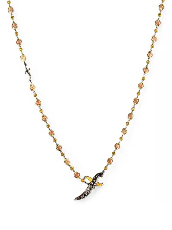SEVAN BIÇAKÇI Diamond And Coral Dagger Necklace