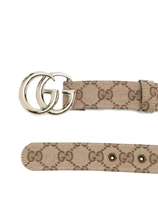 Gucci Gg Supreme Canvas Belt - Neutrals