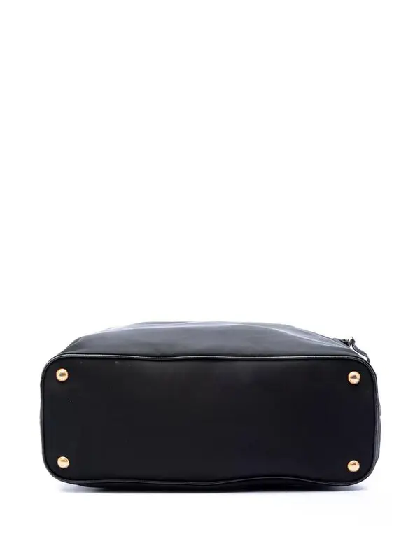 Prada 2010-2026 Saffiano Trimmed Tessuto Tote Bag