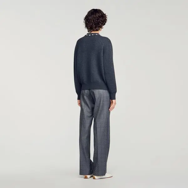Sandro Jewellery Polo-neck Jumper