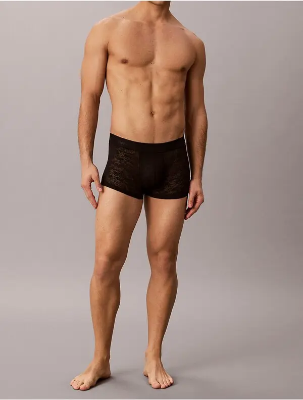 Calvin Klein Sculpt Lace Low Rise Trunk - Black
