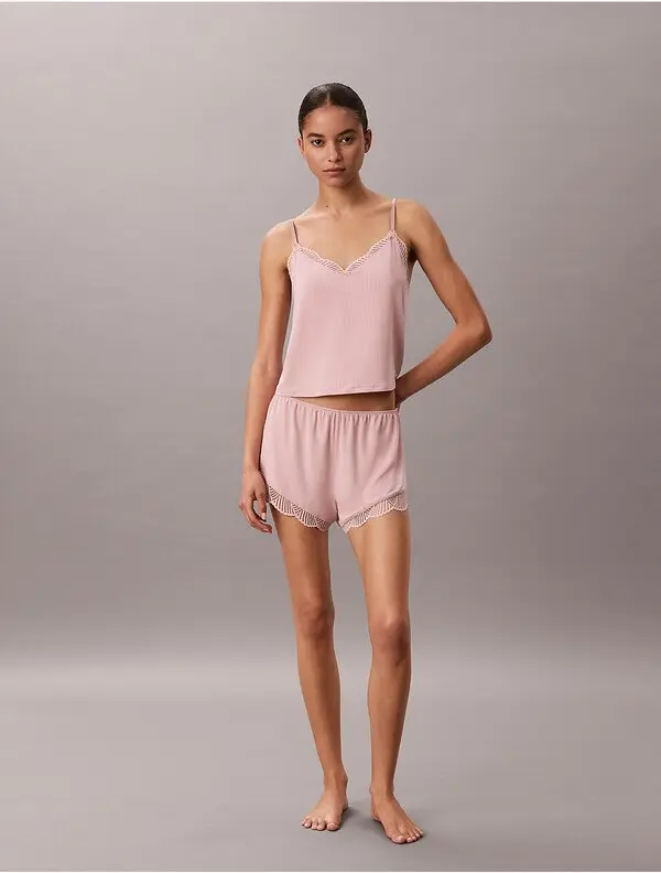 Calvin Klein Ultra Soft Modal Rib Lace Cami - Subdued