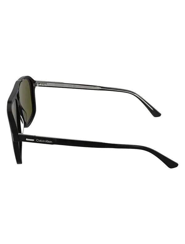 Calvin Klein Aviator Sunglasses - Black