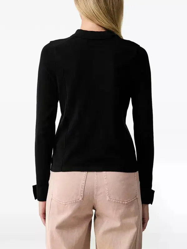 Dkny Sheer-panel Button-up Cardigan