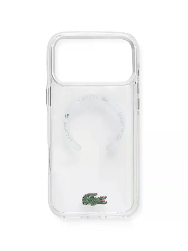Lacoste Logo-plaque Iphone Case - Neutrals