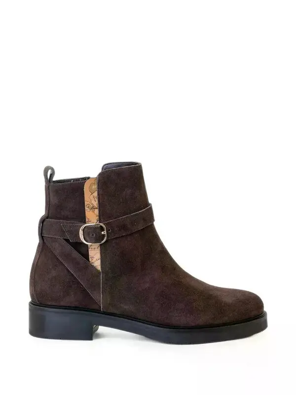 ALVIERO MARTINI 1° CLASSE Buckle-strap Suede Boots