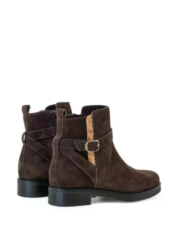 ALVIERO MARTINI 1° CLASSE Buckle-strap Suede Boots