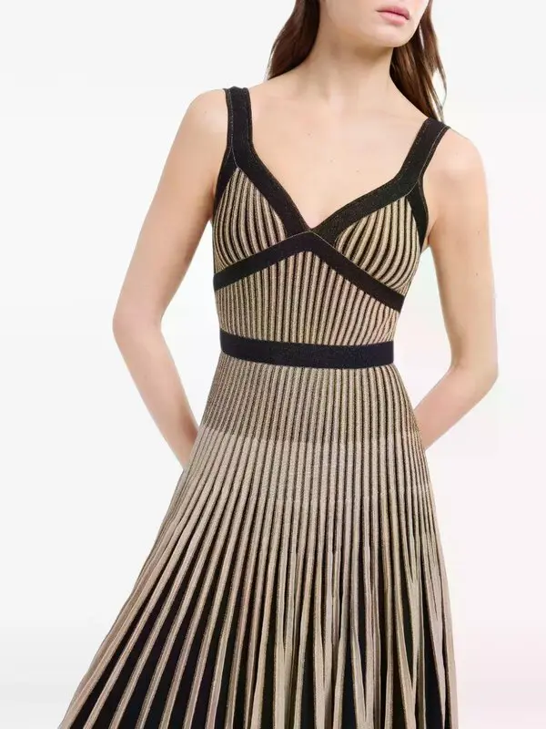Elie Saab Ribbed-knit Maxi Dress