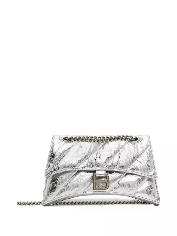 Balenciaga Crush Quilted Leather Crossbody Bag