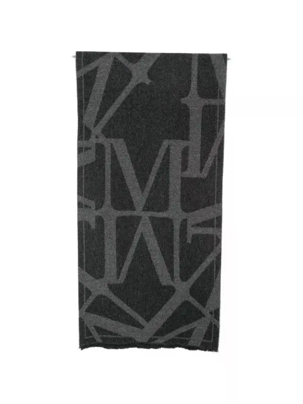 Marc O'polo Logo-intarsia Frayed Scarf