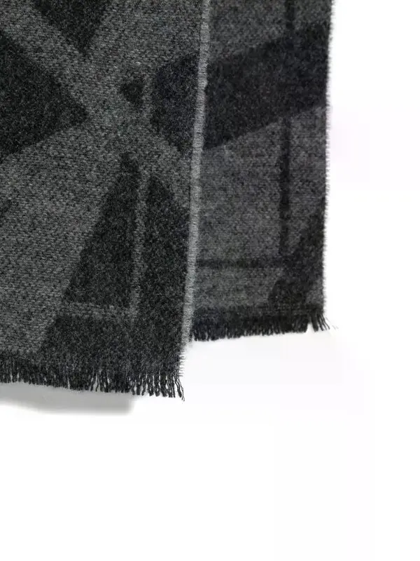 Marc O'polo Logo-intarsia Frayed Scarf